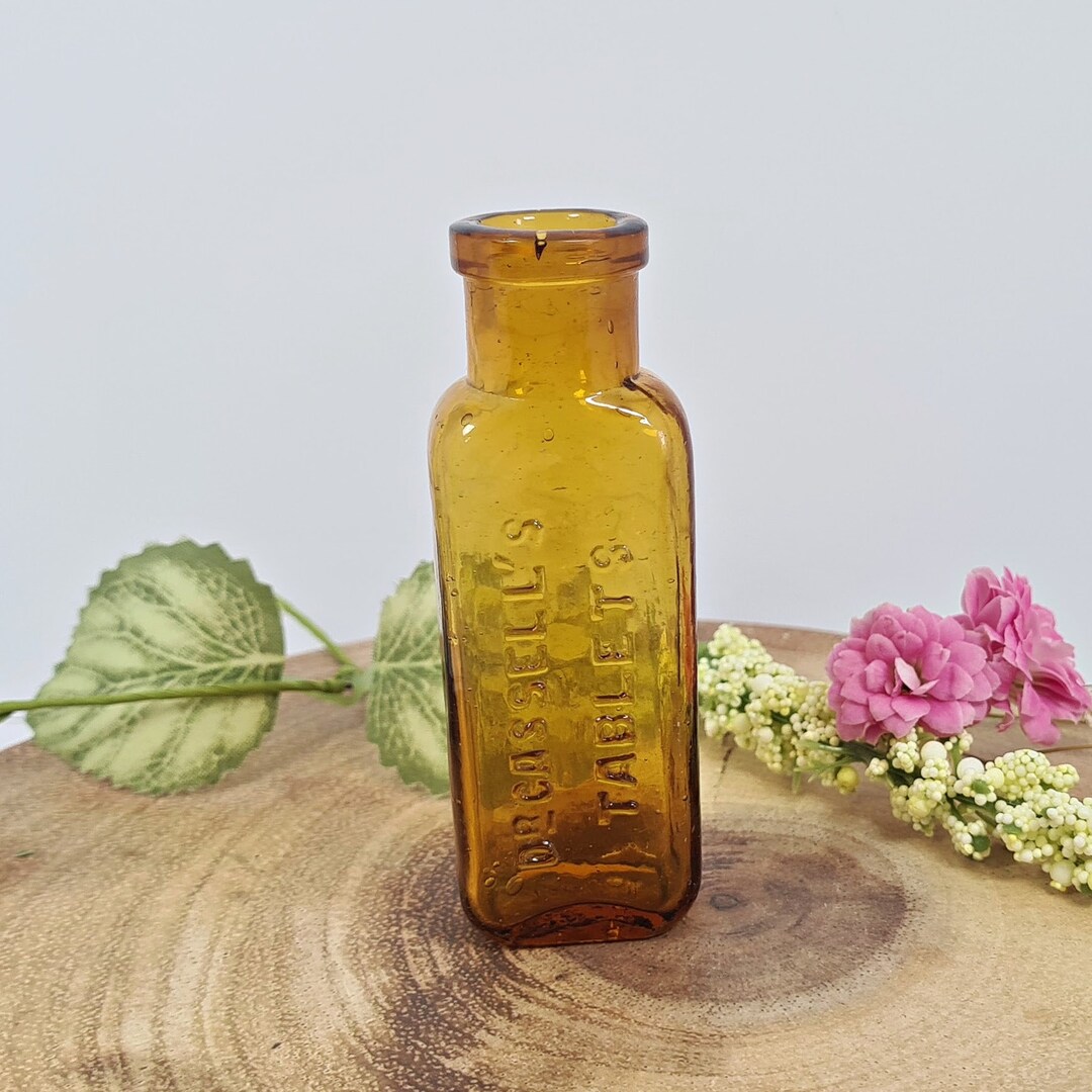 Antique Medicine Bottle, Dr Cassell's Tablets, Vintage Cure Bottle ...