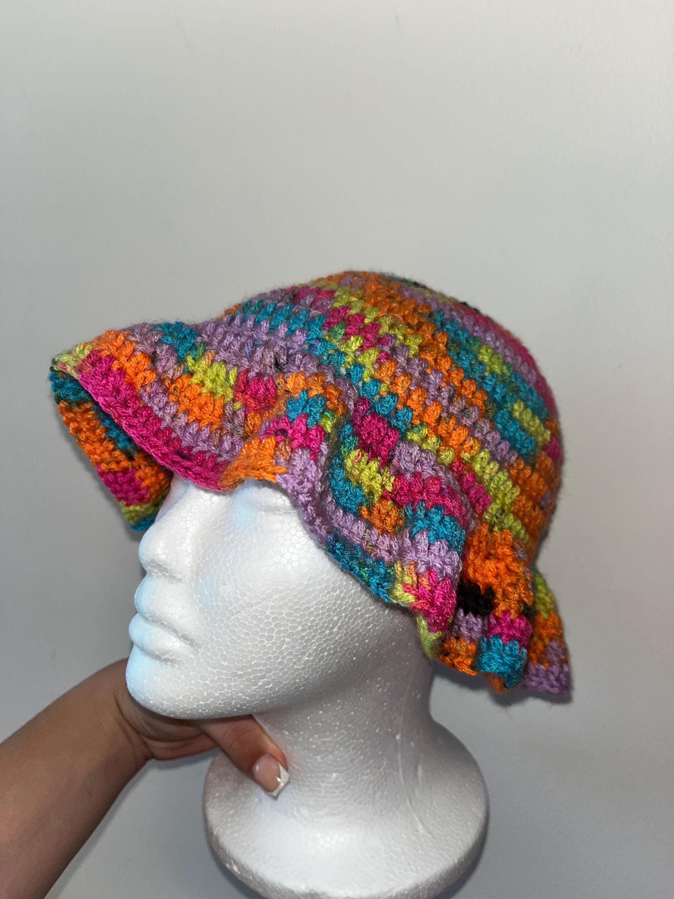 Crochet Wavy Brim Bucket Hat - Etsy