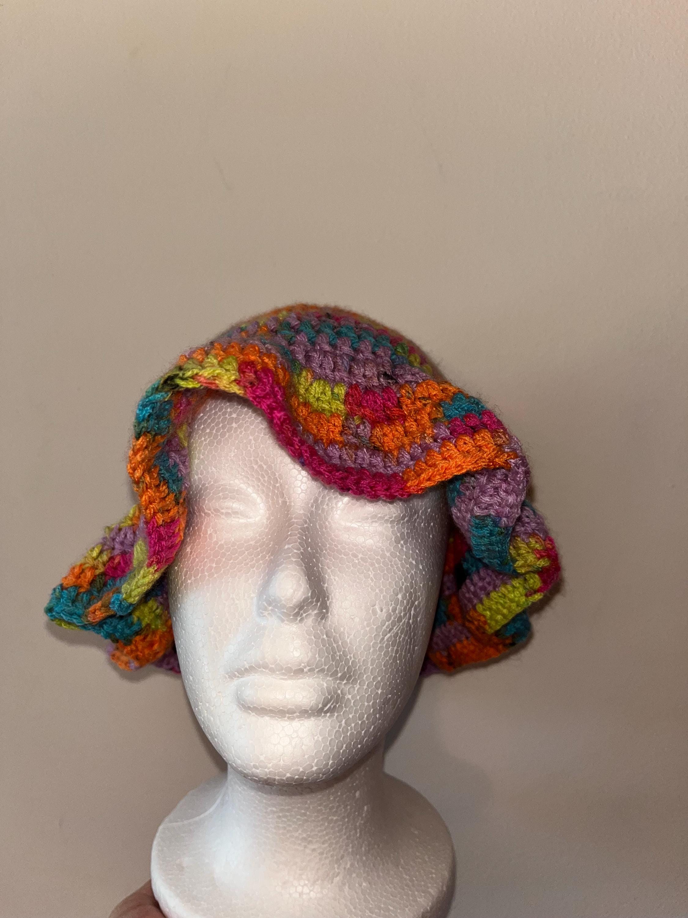 Crochet Wavy Brim Bucket Hat - Etsy