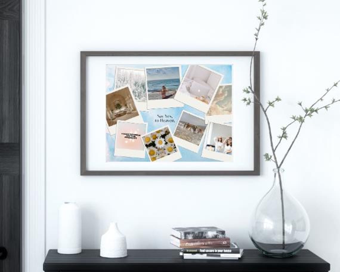 Vision Board Template Wallpaper Template Canva Mood Board Template ...