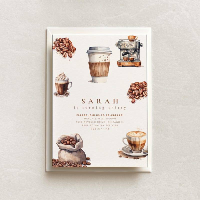 Coffee Invitation - Etsy