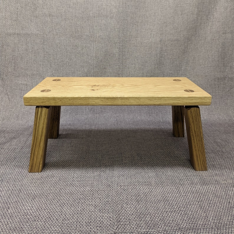 Solid Oak Footstool, Small Stool - Etsy