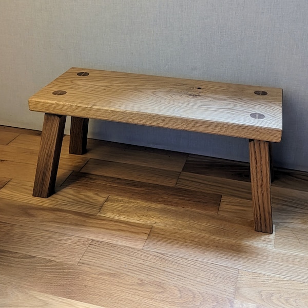 Oak Footstool - Etsy