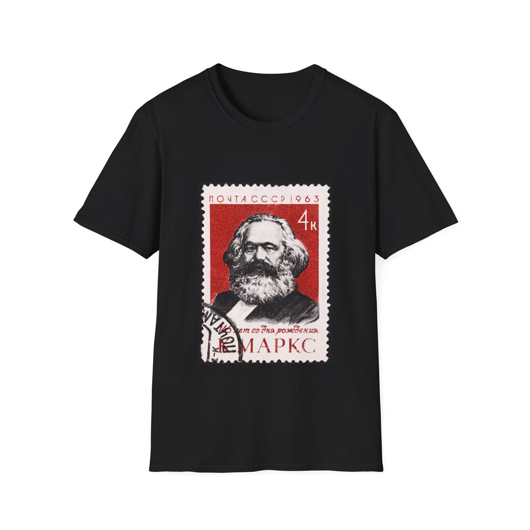 Revolutionary Karl Marx Stamp Unisex Socialist Political T-shirt ...