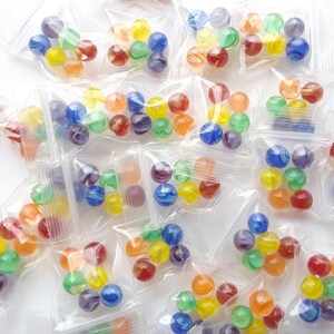 Rainbow Mini Glass Marbles Handmade Marbles Micro Marbles Miniatures ...
