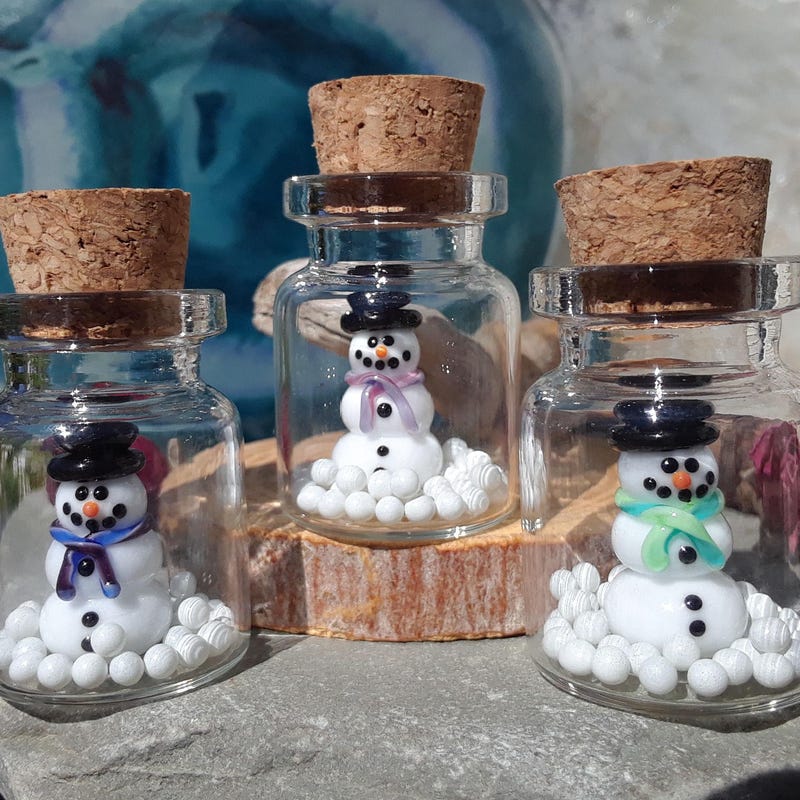 Miniature Snowman - Etsy