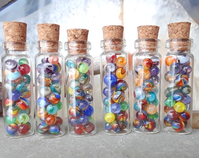 Miniature Marbles You Choose The Bottle You Want Handmade Marbles Micro Marbles Miniatures Fine