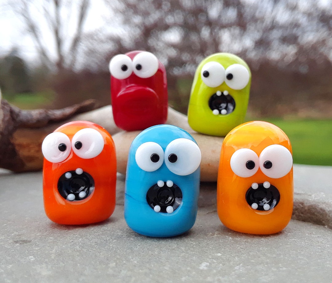 Miniature Glass Screamers | Tiny Glass Emotions | Handmade Glass ...