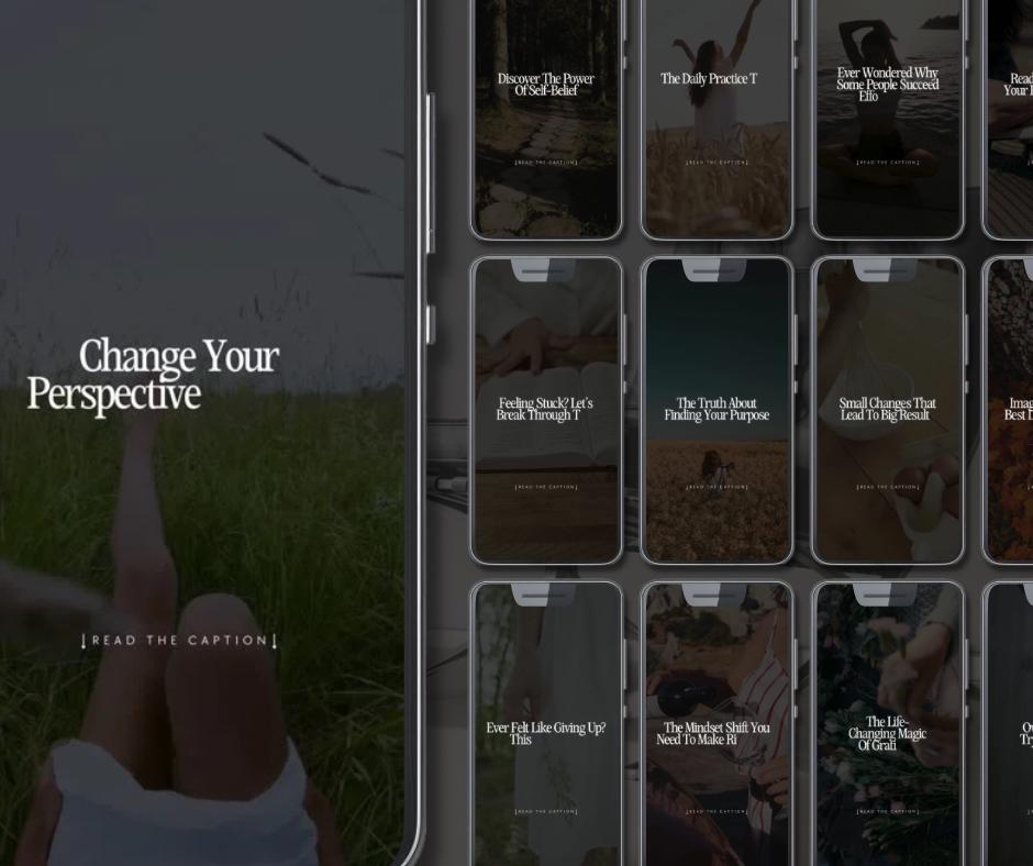 80 Life & Mindset Reels + Captions | DFY Motivational Quote Reels ...