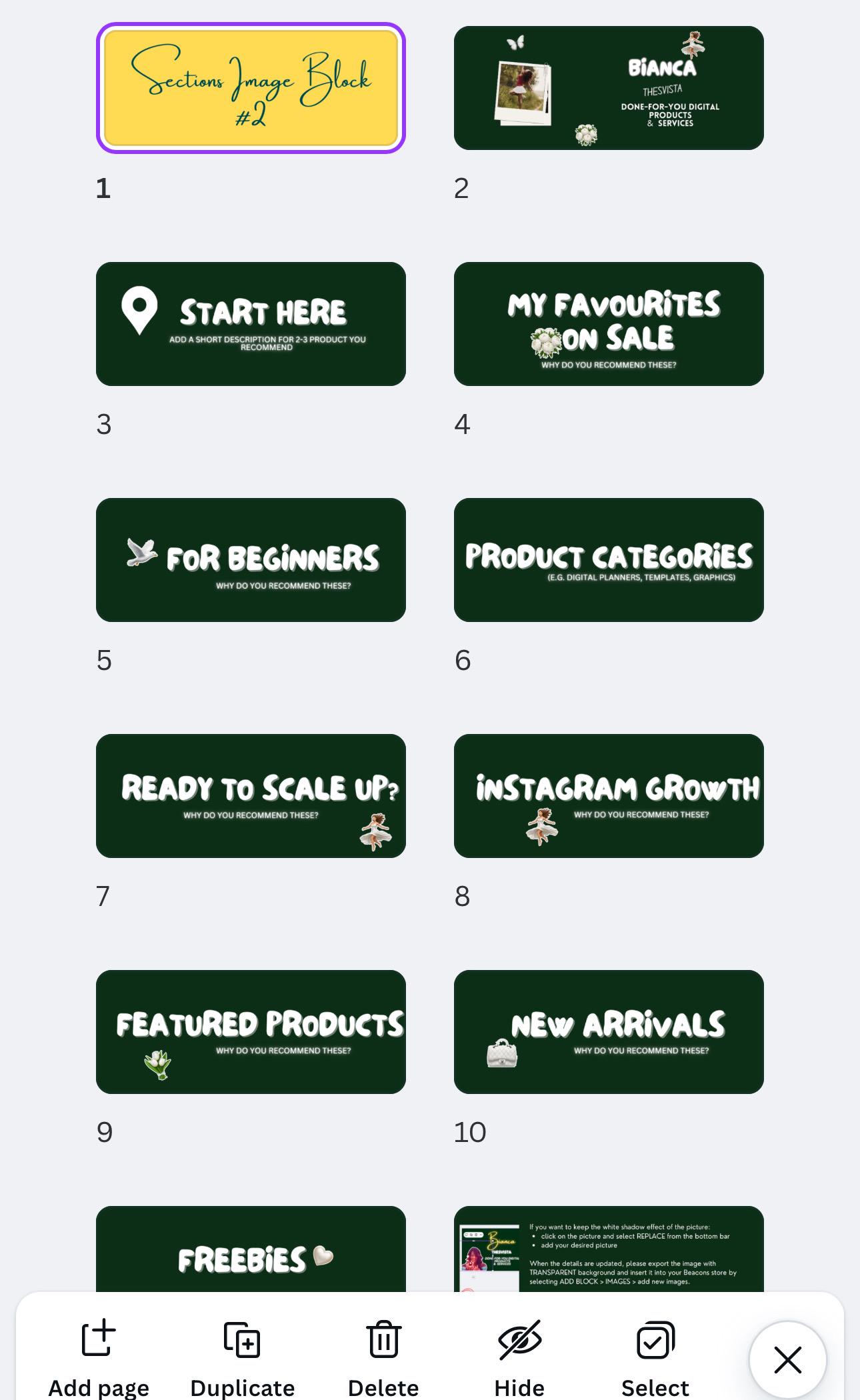 Customizable Canva Headers & Categories Templates for Beacons ...
