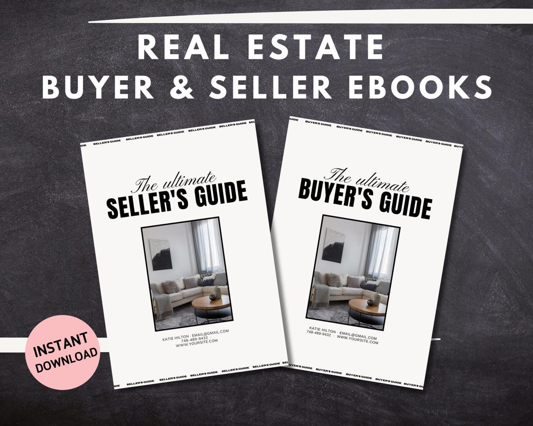 Real Estate Buyer & Seller Guide: Editable Canva Templates (PLR ...