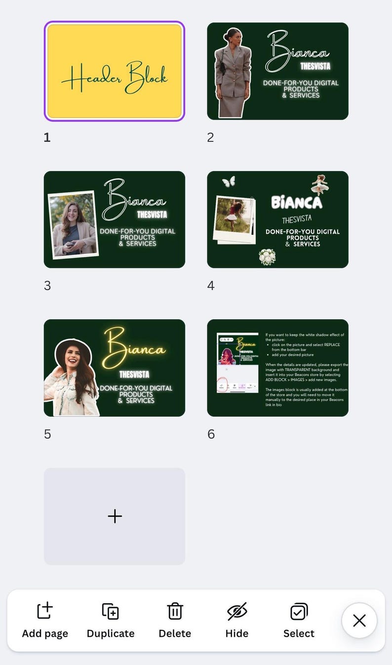 Customizable Canva Headers & Categories Templates for Beacons ...