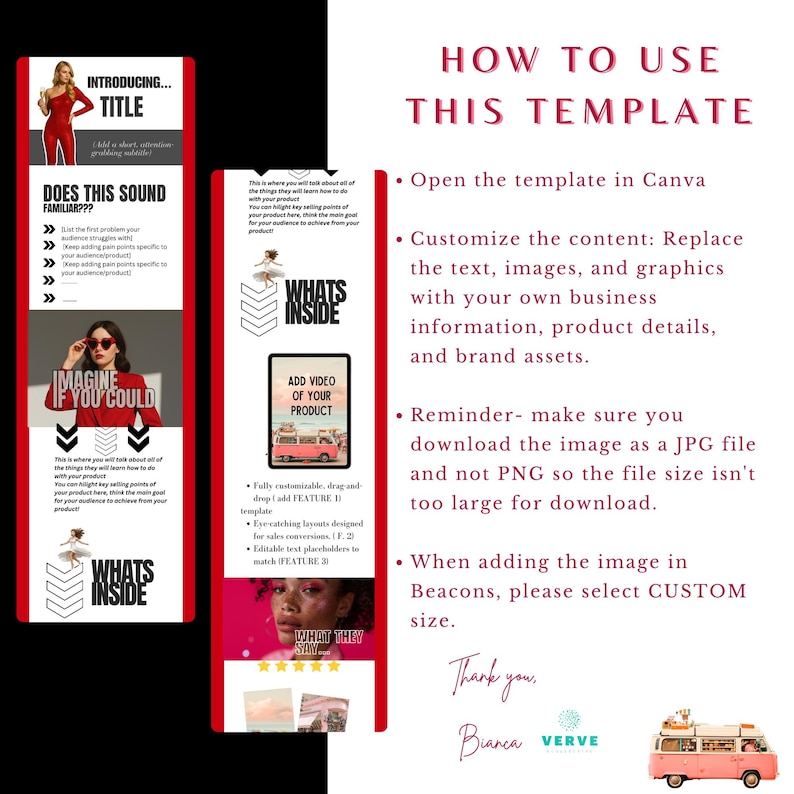 Digital Product Sales Page | RED Beacons Stan Store Template ...