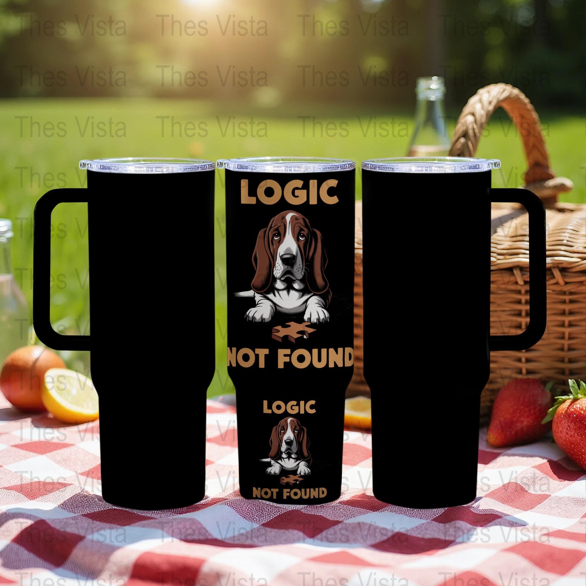 Basset Hound Logic Not Found PNG, Sarcastic Dog Quote, Funny Animal ...
