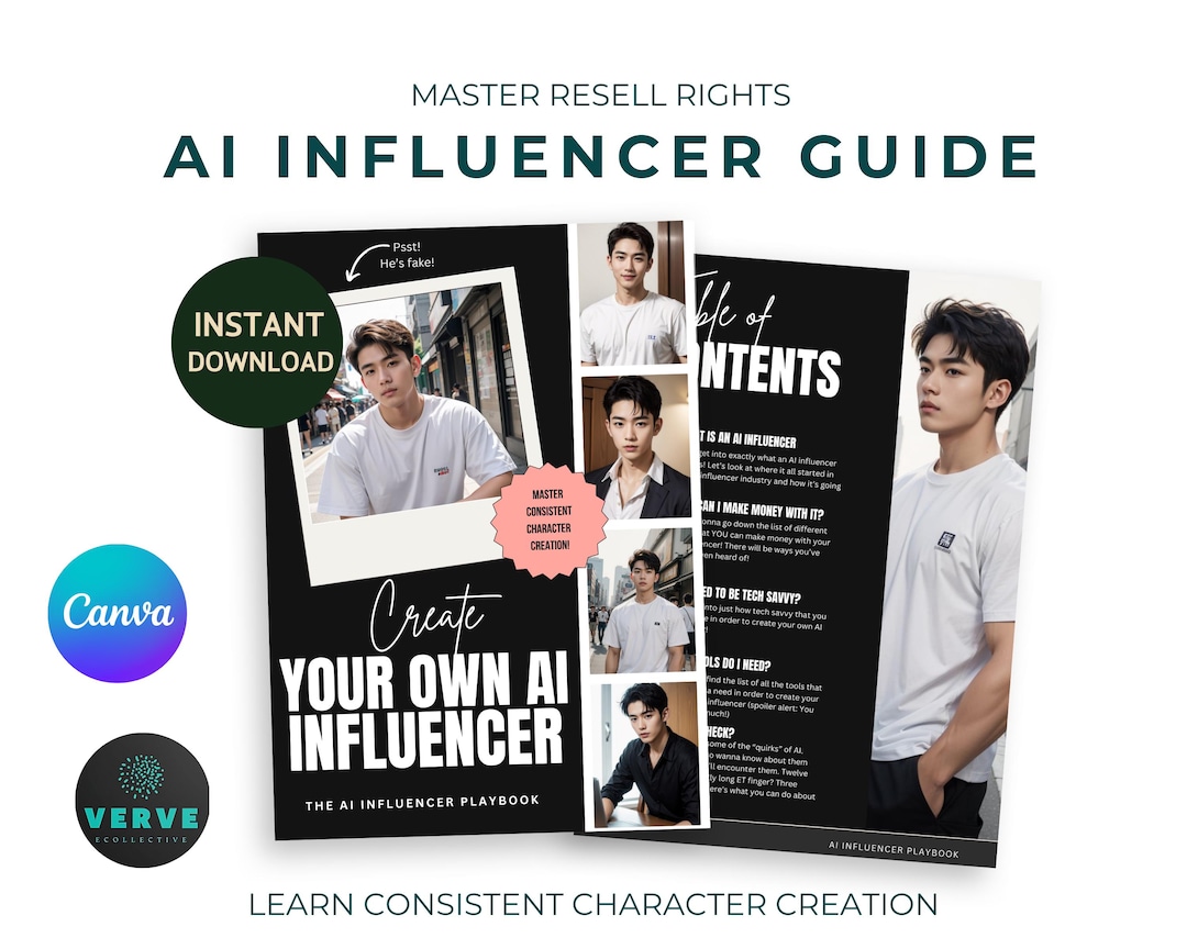 AI Influencer Guide | Monetize AI | Chat GPT | Midjourney - Etsy