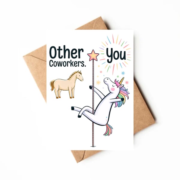 Funny Coworker Card - Etsy UK