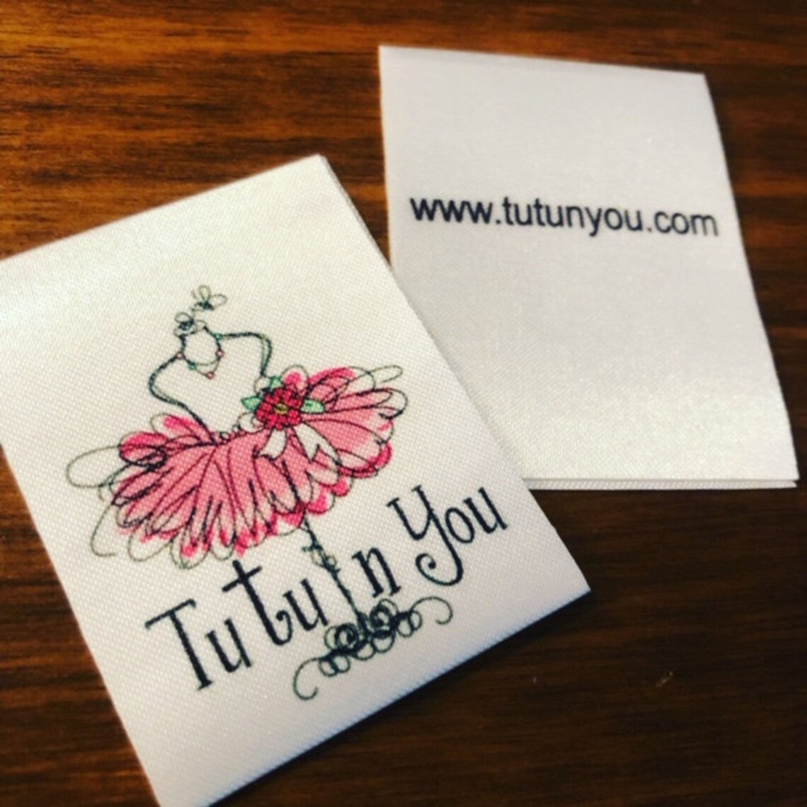 Custom Satin Labels Your Choice of Sew on Labels Iron on | Etsy