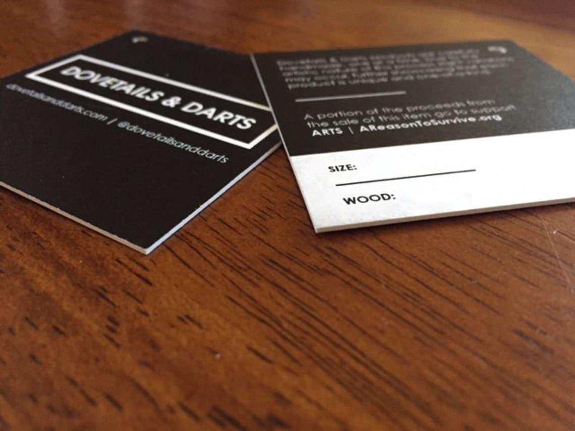 50 Custom Printed 2.5 Square Hang Tags Great High End | Etsy