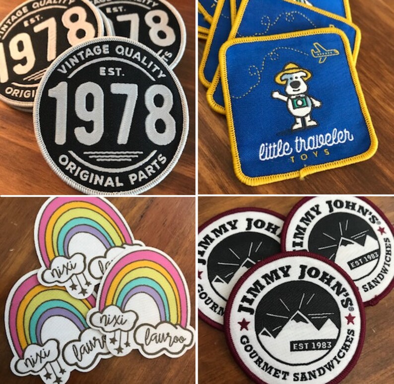 Custom Patches - 50 - SEW ON - Your Own Artwork - up to 8 Colors - A ...