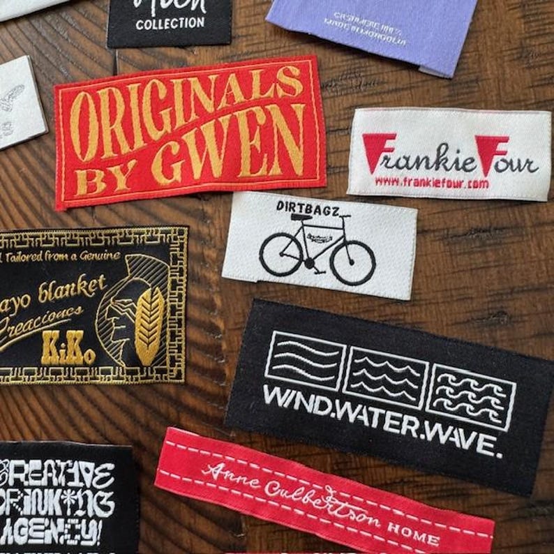 Custom Woven Labels - Sew In, Iron On, Self Adhesive - USA Company - Etsy