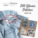 200 Custom SEW ON Patches - Your Own Artwork - up to 8 Colors - A USA ...
