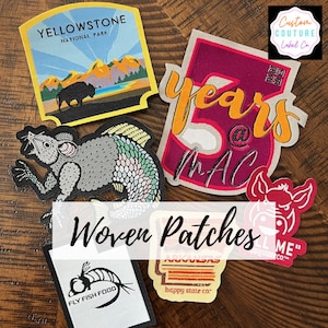 Custom Patches - Woven Patches - Sew on Patches - Iron on Patches ...