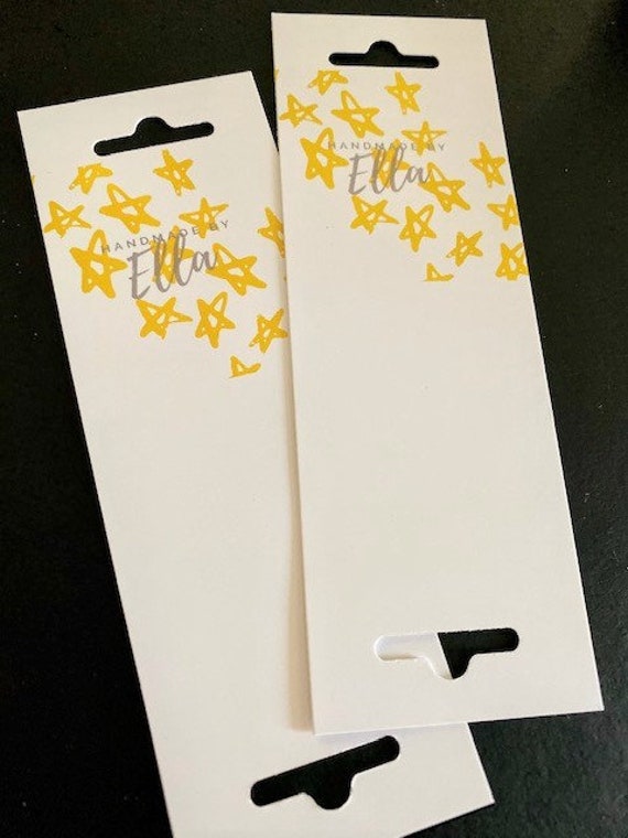 100 Custom Printed Accessory Cards Jewelry Display Cards | Etsy