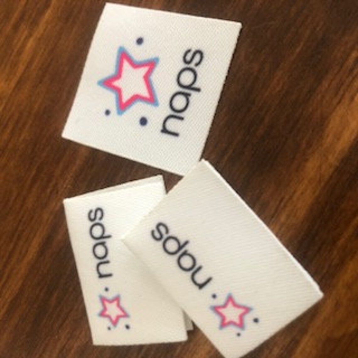100 SEW ON Custom Printed Clothing Labels - Sewing Tags - Sublimated ...