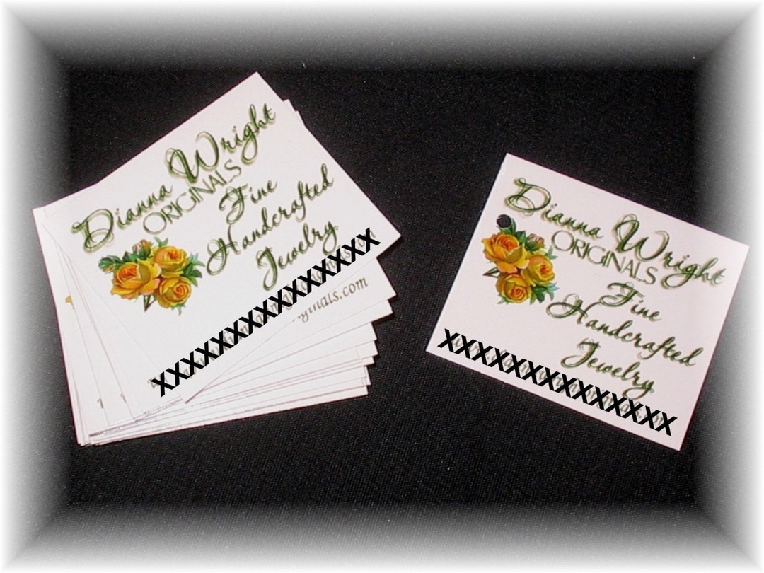 50 Custom Printed Small Hang Tags - 1.75 X 2 Inch - Professionally ...