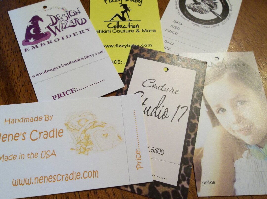 500 Custom Printed Perforated Hang Tags - Professionally Offset Printed ...