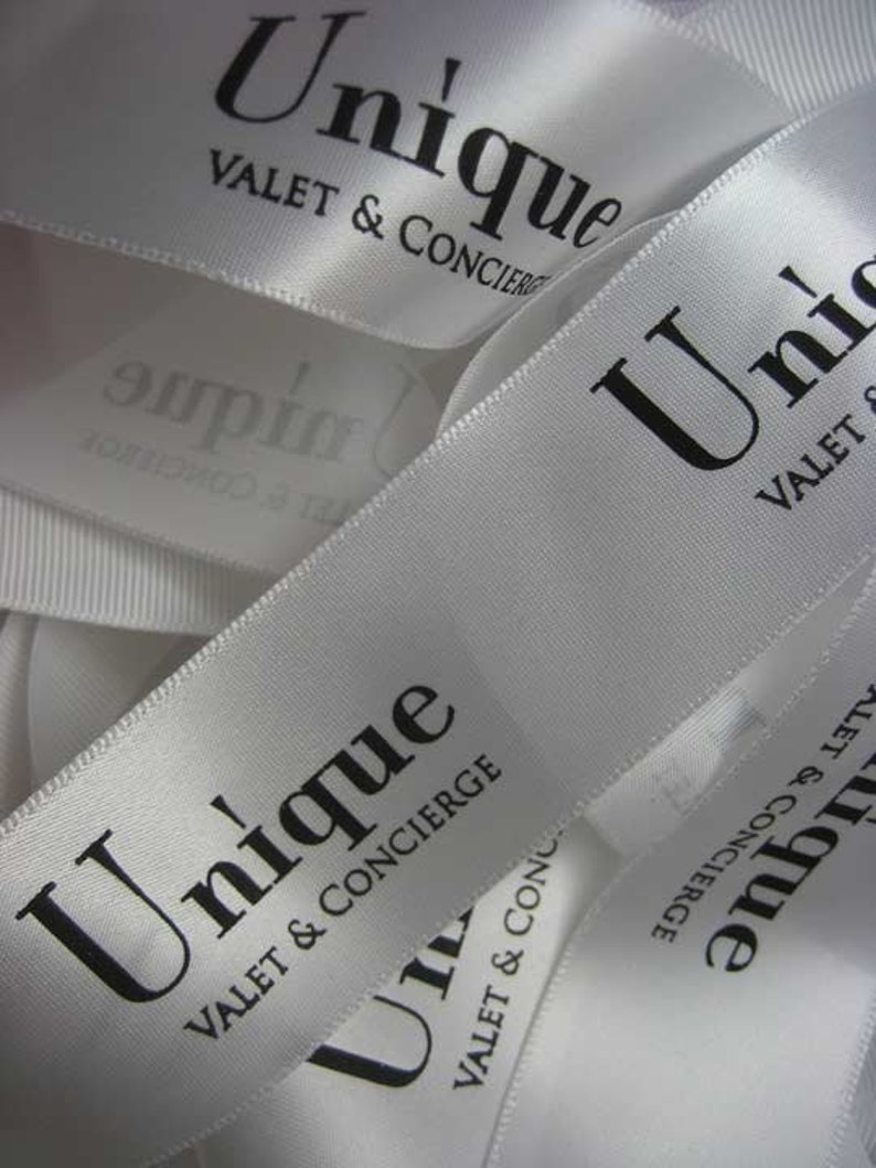 Custom Printed Satin Ribbon Personalized Satin Ribbon | Etsy