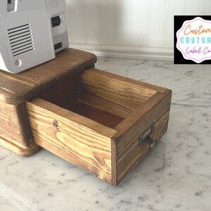 Embroidery or Sewing Machine Riser With Drawer - Free Arm Stand for ...