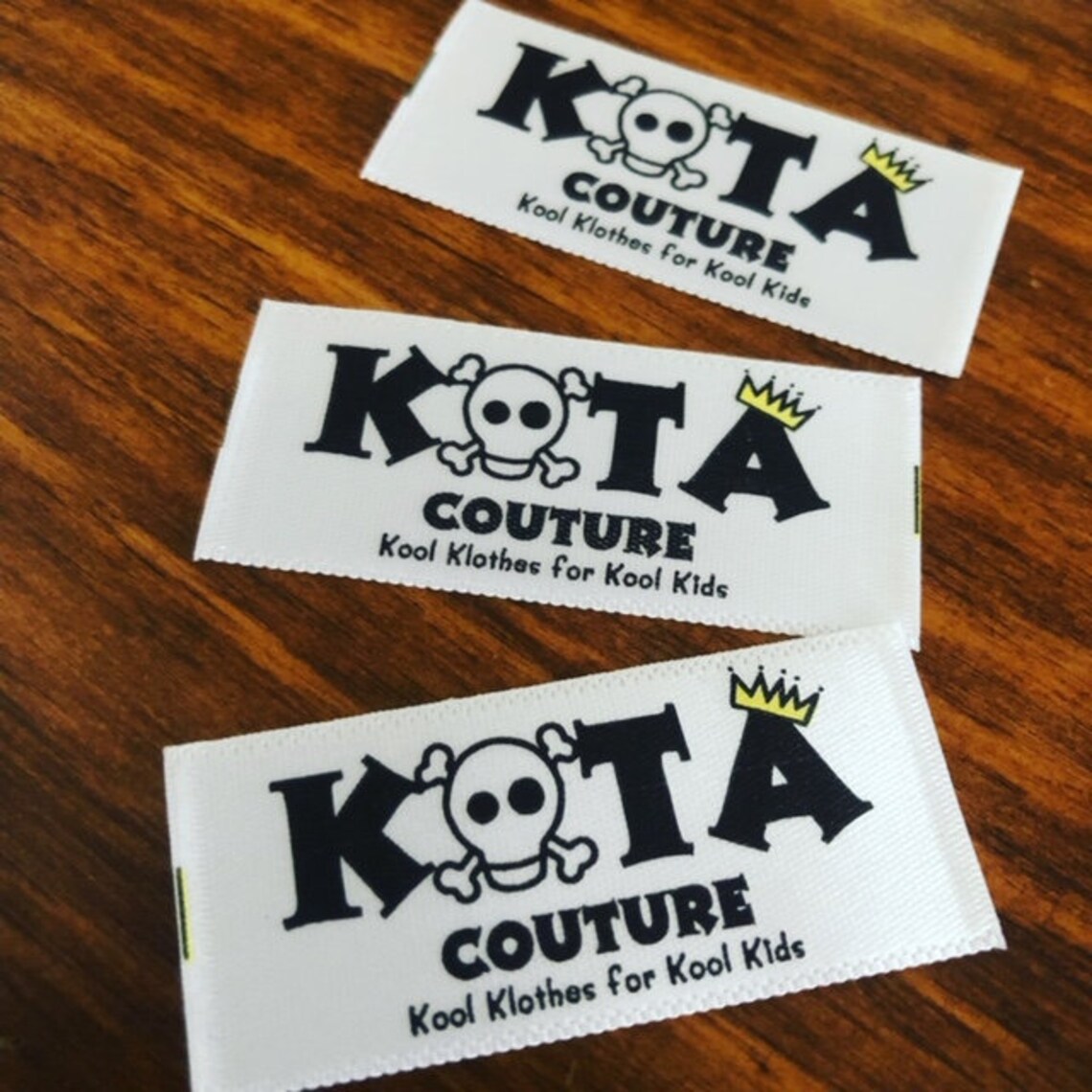 Custom Printed WHITE Satin Labels Smooth Satin Clothing | Etsy