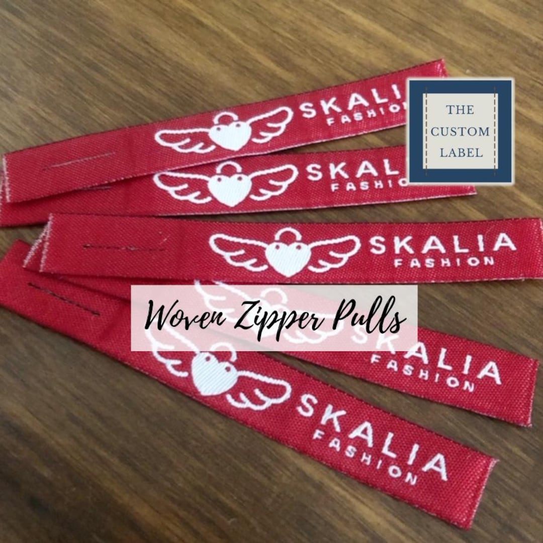 Custom Woven Zipper Pulls - Zipper Sliders - Double Sided - Made in the ...