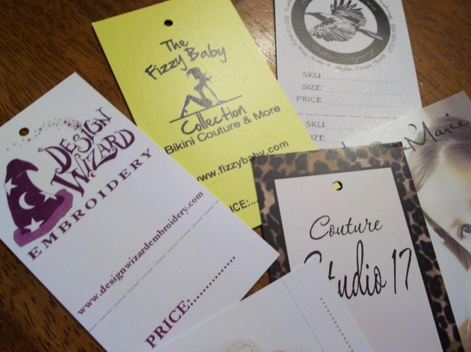 500 Custom Printed Perforated Hang Tags - Professionally Offset Printed ...