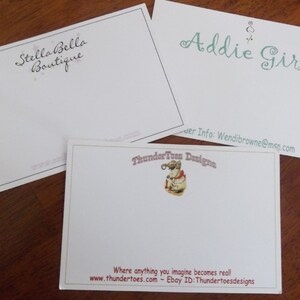 50 Custom Printed Notecards, Postcards 4" X 6" - Professionally Offset ...