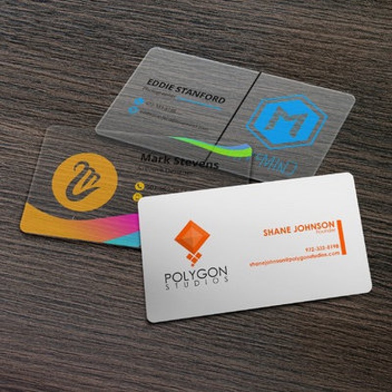 Clear Business Cards - Etsy