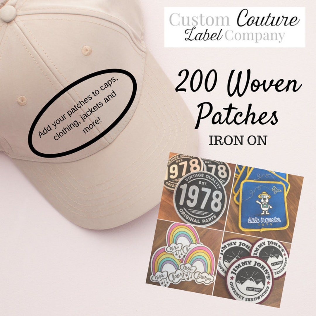 200 Custom IRON ON Patches Your Own Artwork up to 10 Colors A USA ...