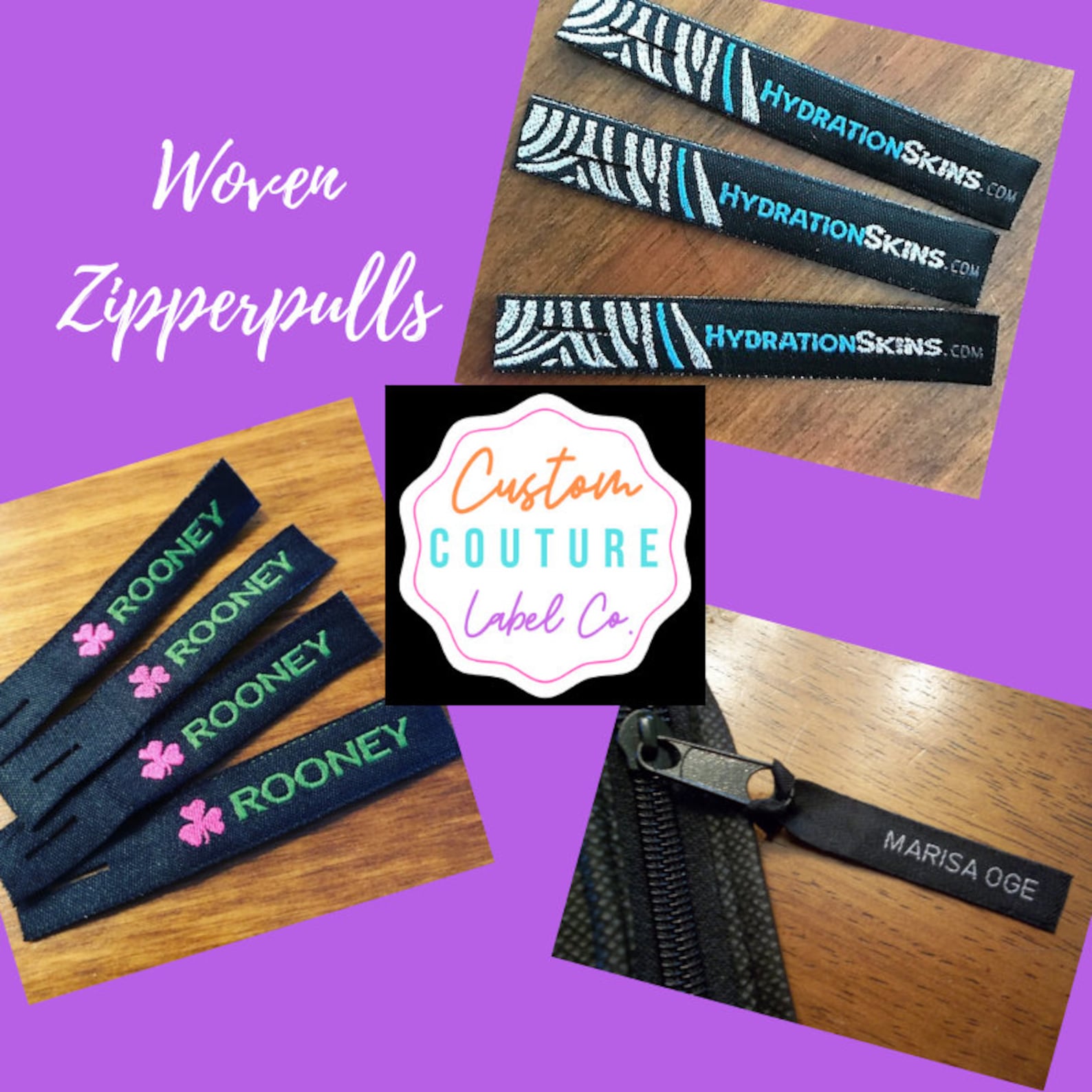 100 Woven Zipper Pulls - Woven Zipper Pulls - Made in USA - Etsy