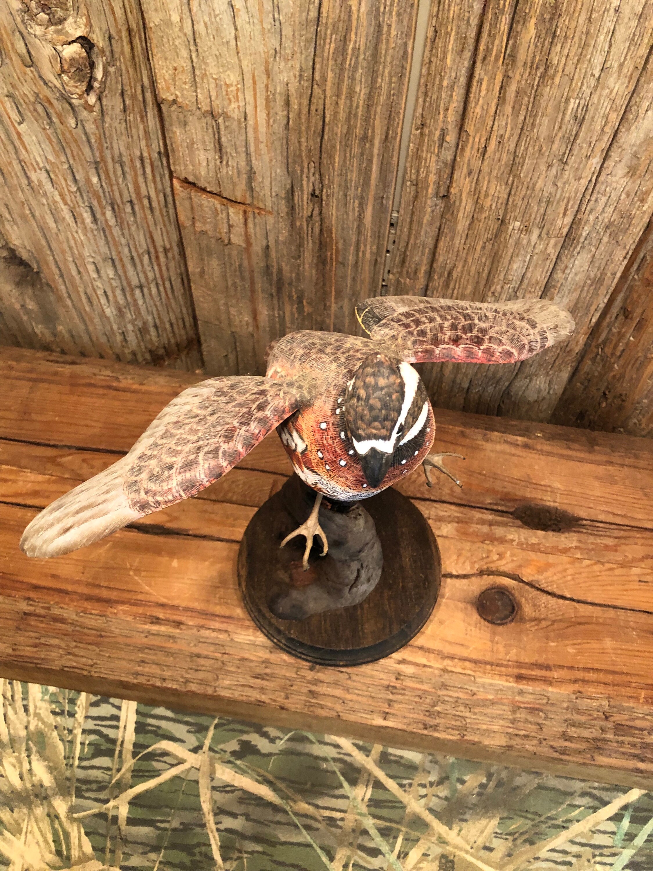 Life-size Flying Quail Carving by Bill Veasey - Etsy