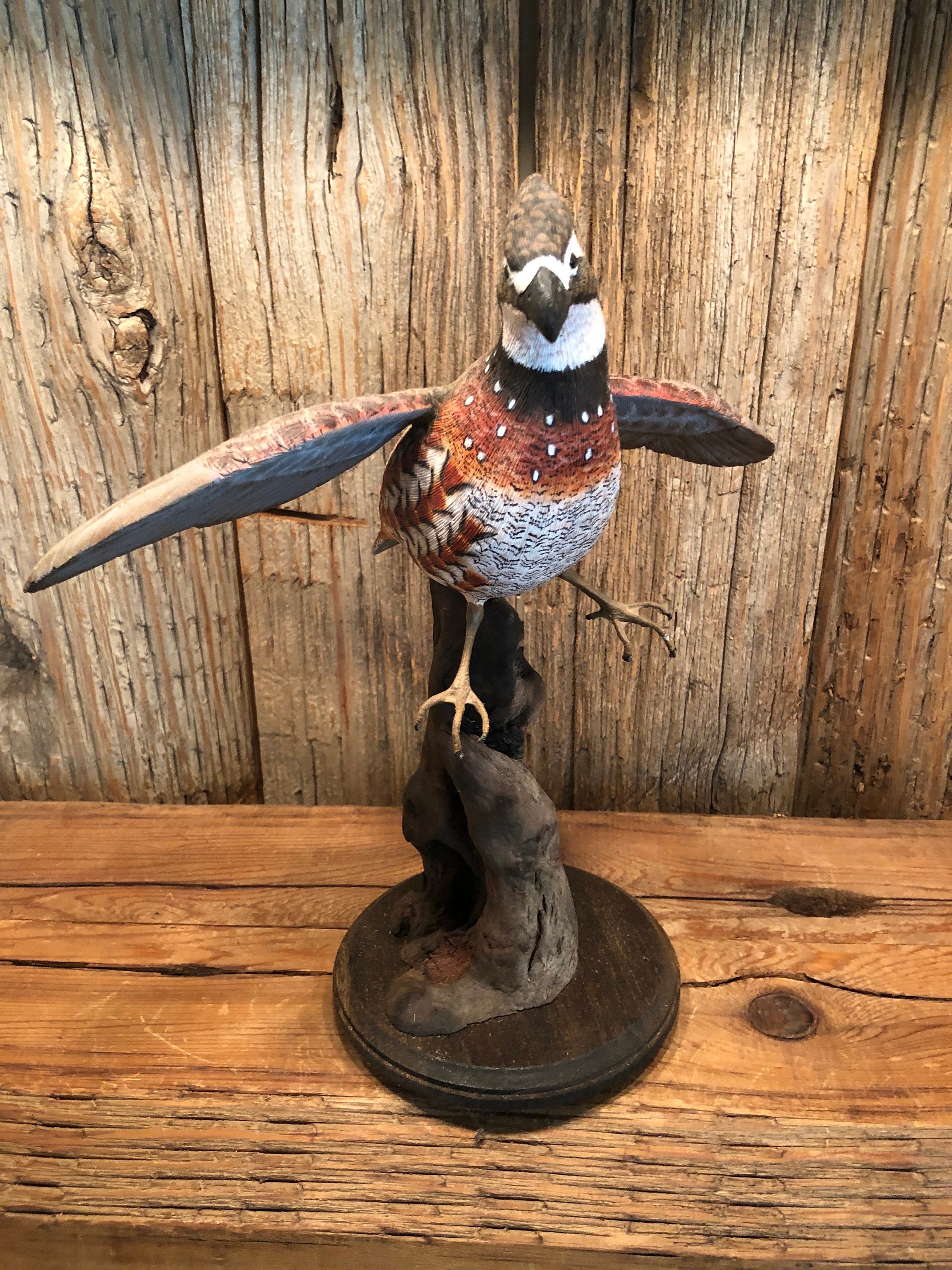 Life-size Flying Quail Carving by Bill Veasey - Etsy