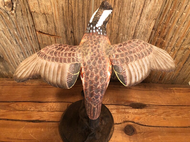 Life-size Flying Quail Carving by Bill Veasey - Etsy