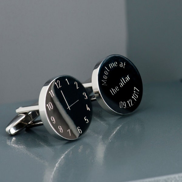 Clock Cufflinks - Etsy