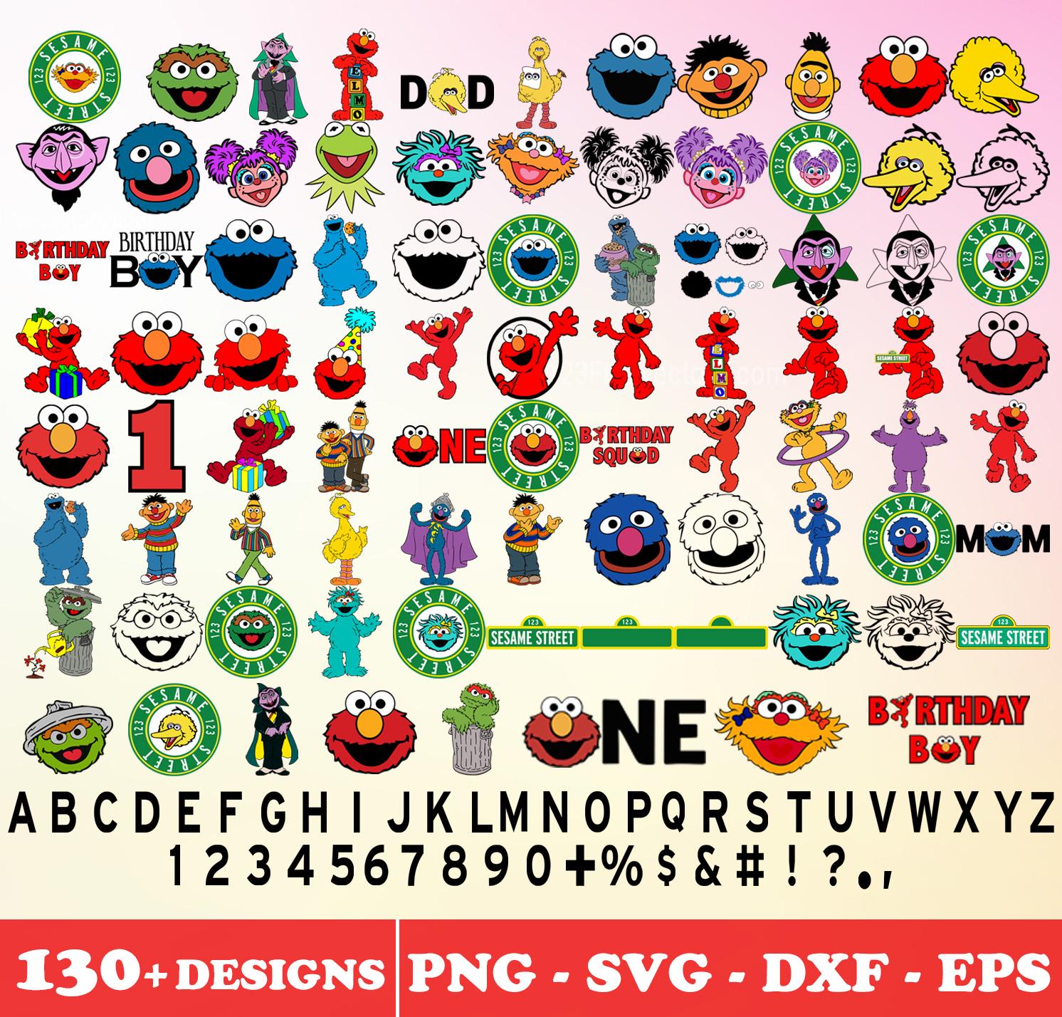 525+ Svg Bundle Layered Item, Elmo Svg Clipart, Street Monster ...