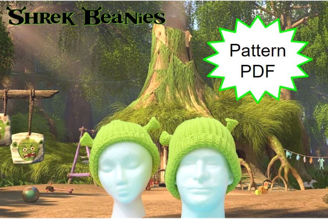 Shrek Beanie Crochet Pattern - Etsy