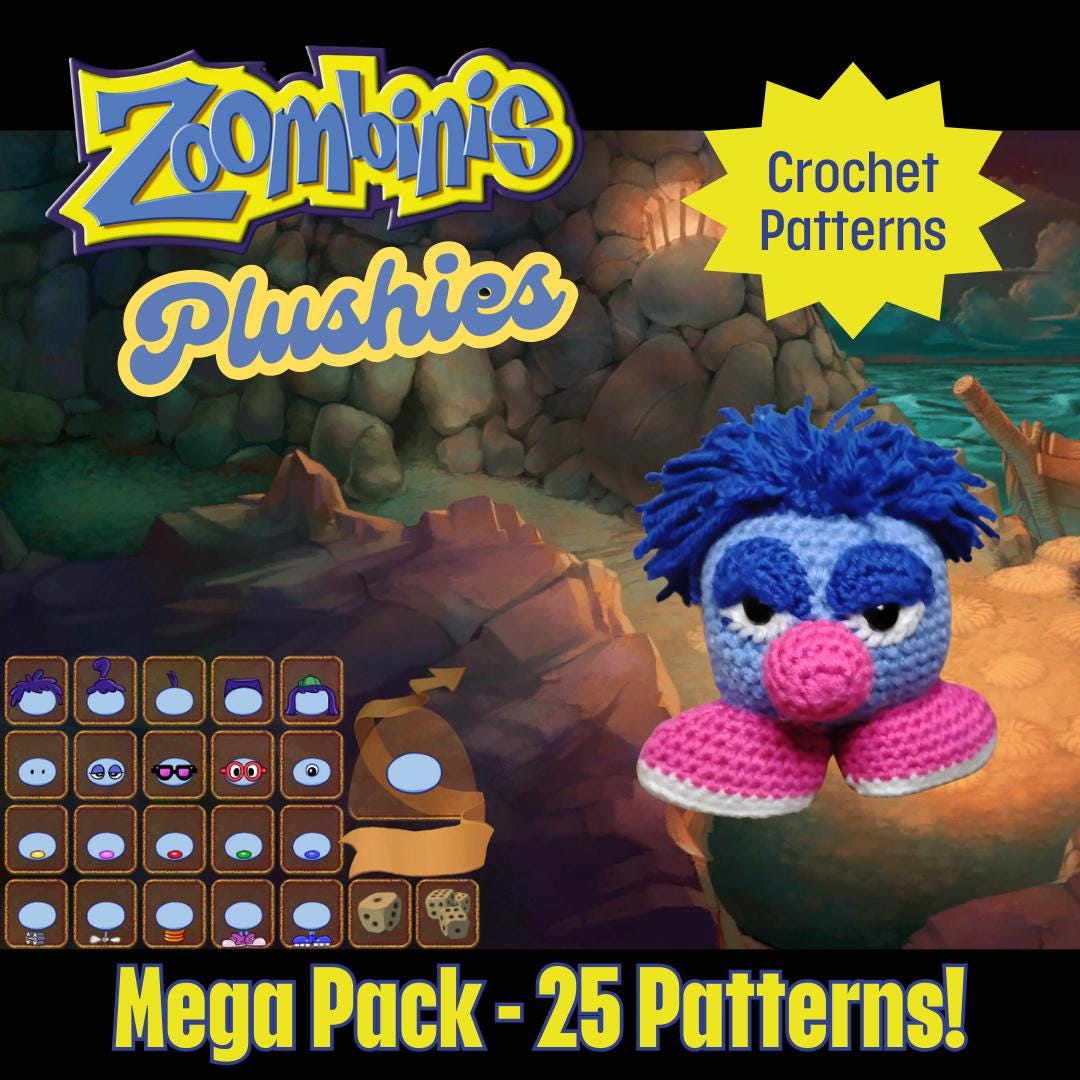 Zoombini Crochet Pattern Mega Pack – Amigurumi Plush Toy (25 Patterns ...