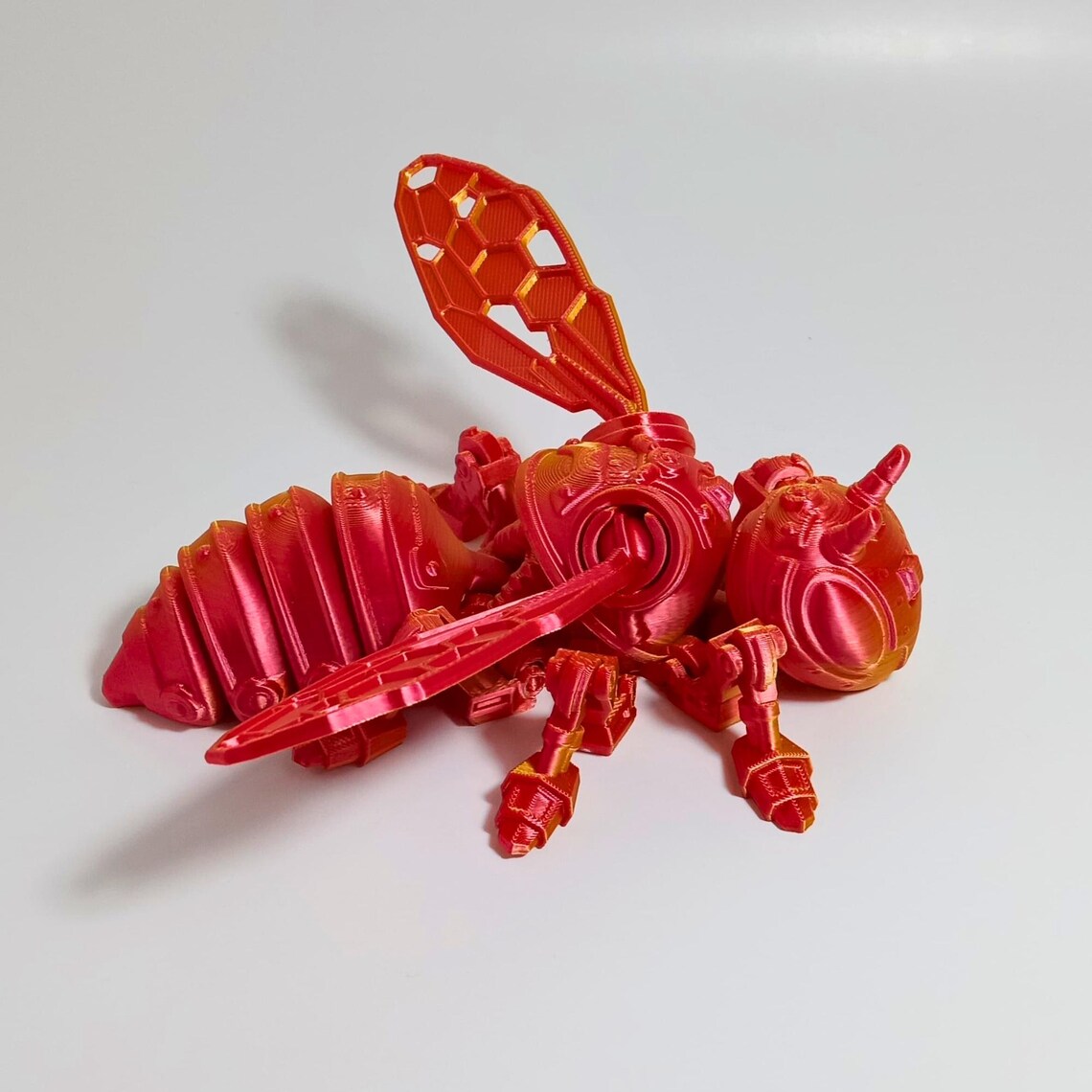 Mechanical Bee 3D Printed Articulated Office and Home Decor, Custom Car ...