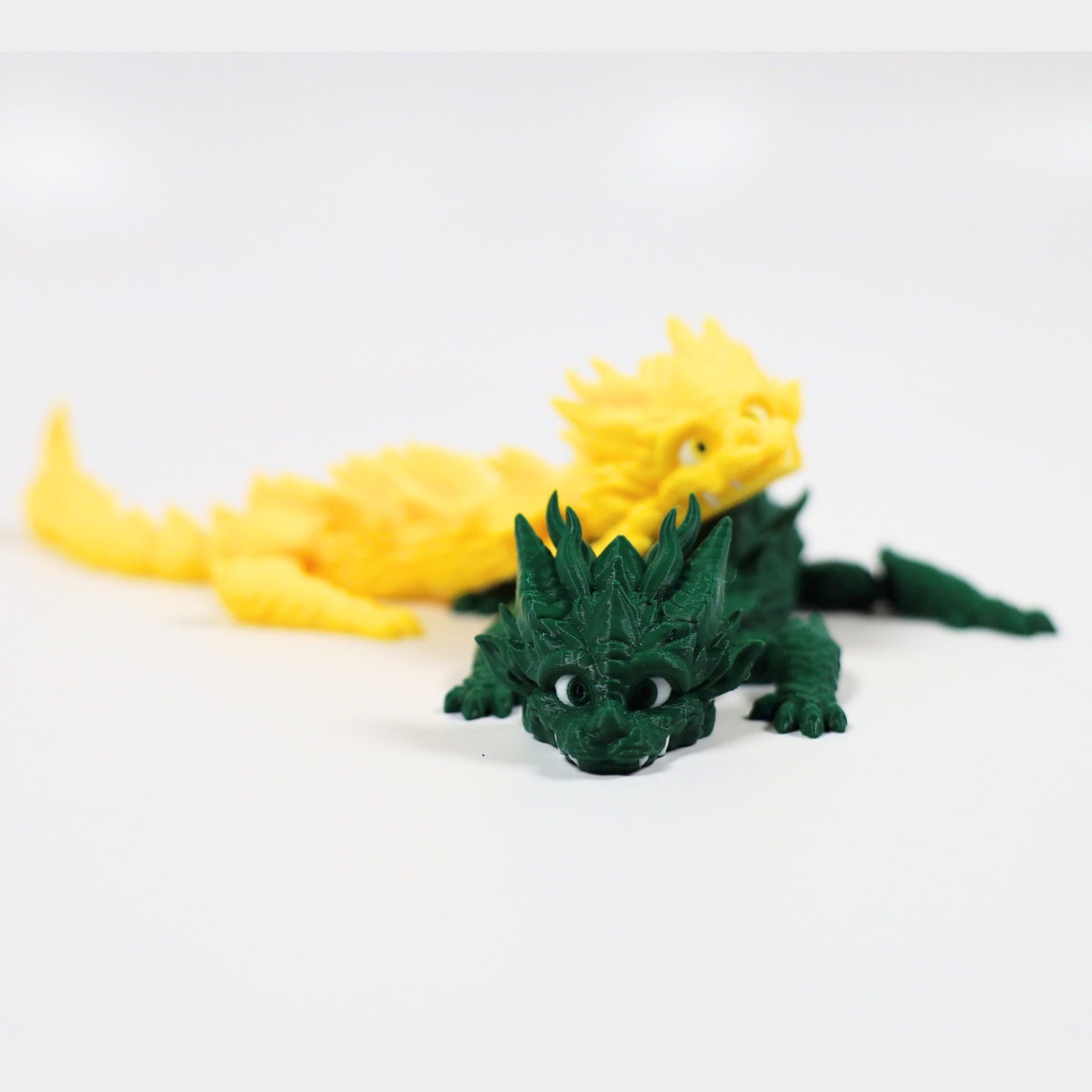 3D Printed Baby Dragon, Cute Dragon, Articulated Dragon Figurine ...