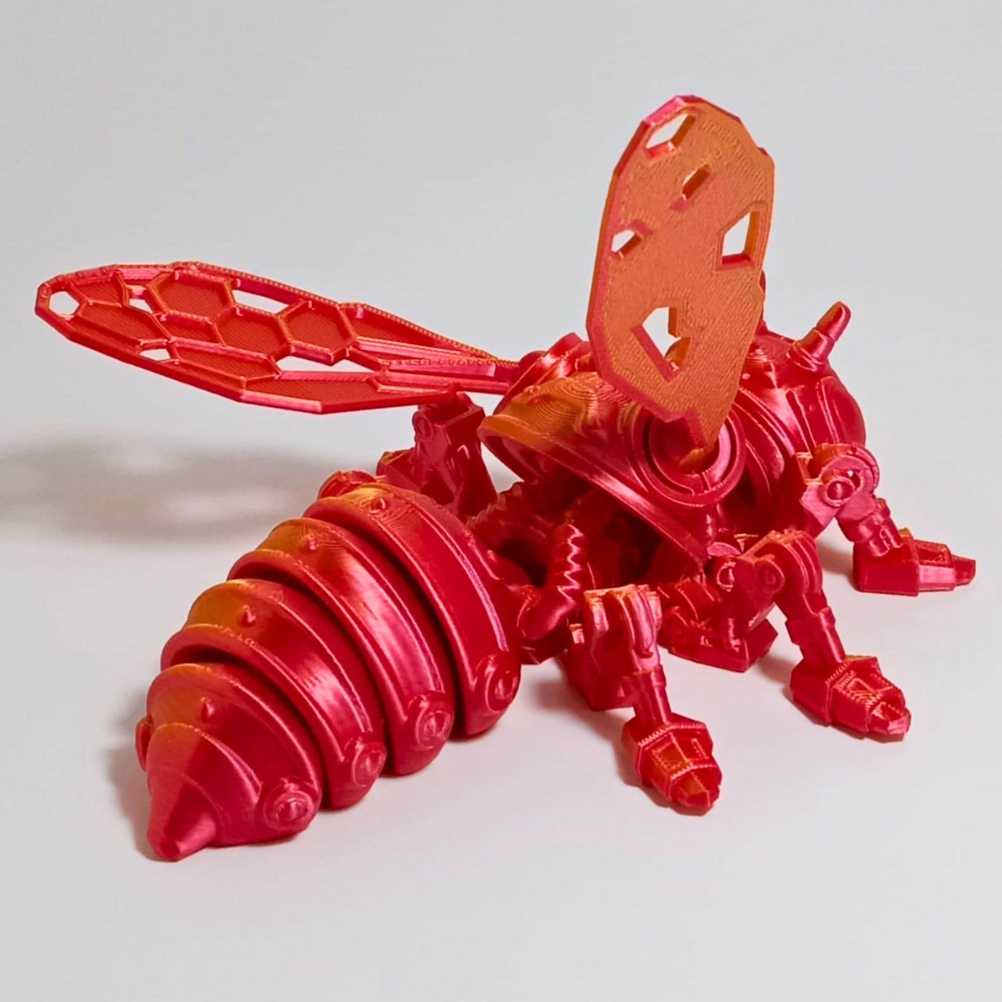 Mechanical Bee 3D Printed Articulated Office and Home Decor, Custom Car ...