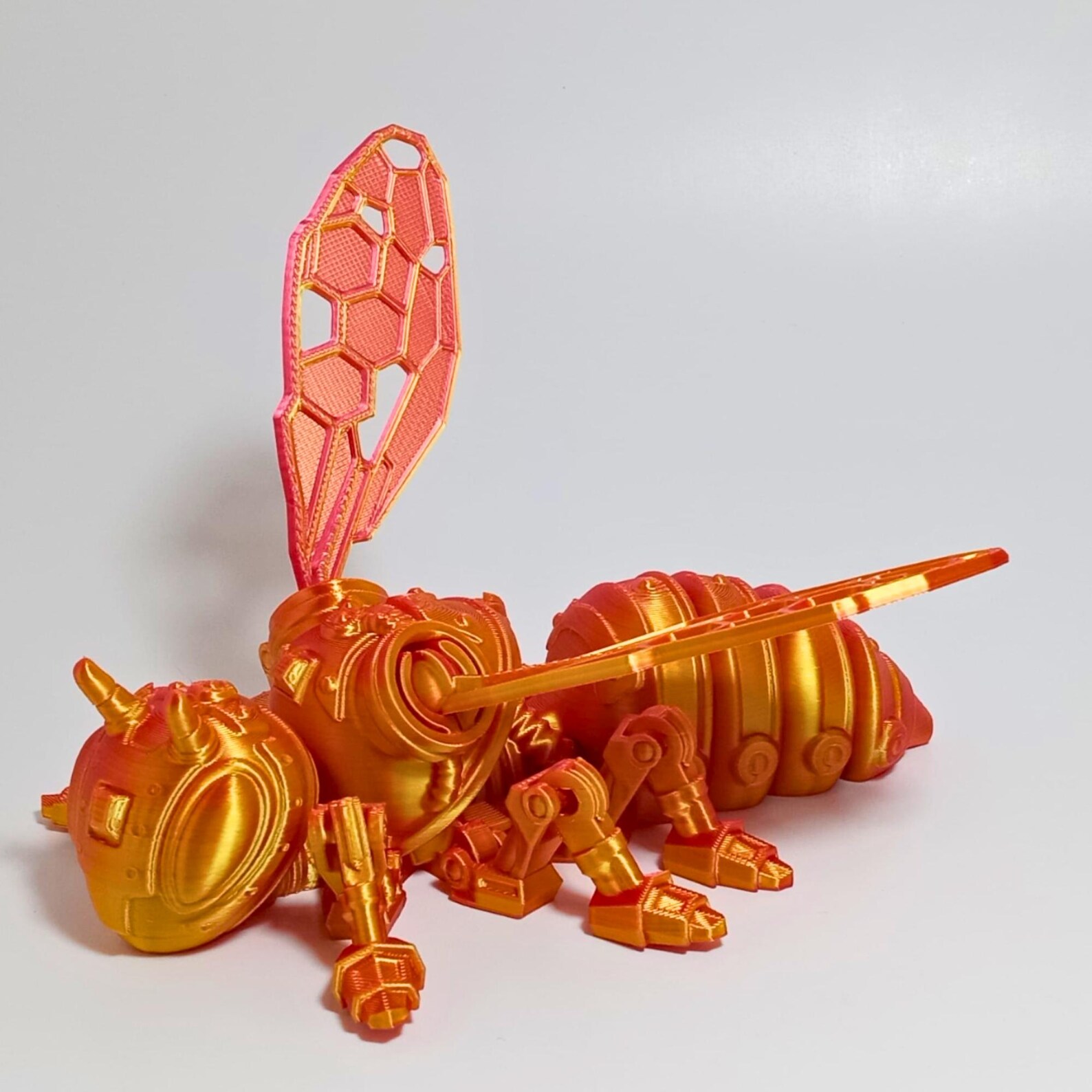 Mechanical Bee 3D Printed Articulated Office and Home Decor, Custom Car ...
